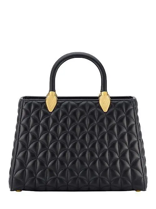 BVLGARI Leather Top-handle Bag - Black