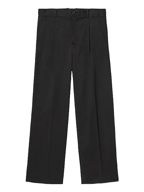 ALLSAINTS Relaxed-fit Cotton-blend Trousers - Faded Black