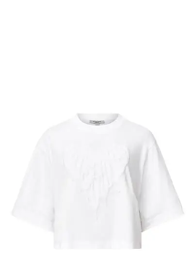 ALLSAINTS Lottie Logo-embroidered Cotton T-shirt - Optic White