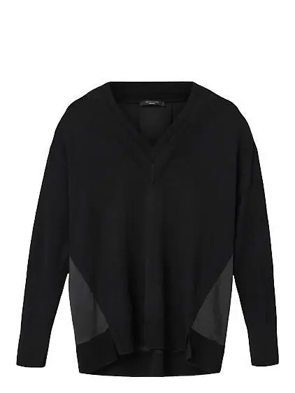 ALLSAINTS V-neck Merino Wool Jumper - Black