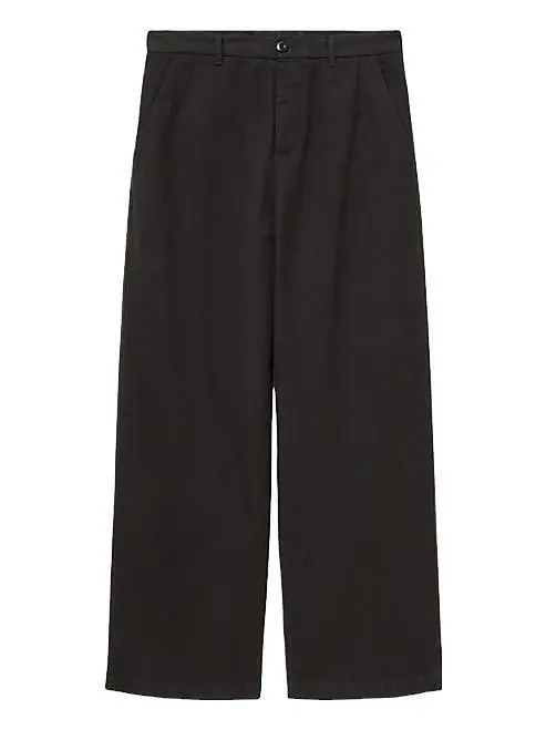 ALLSAINTS Juku Relaxed-fit Cotton Trousers - Burnished Blac