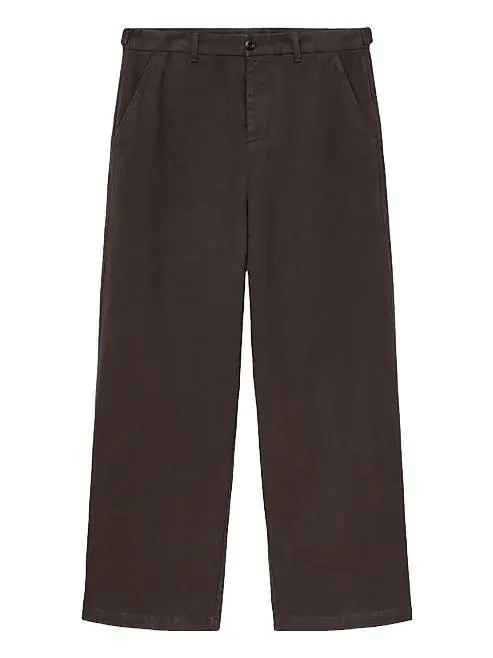 ALLSAINTS Juku Relaxed-fit Cotton Trousers - Trail Brown