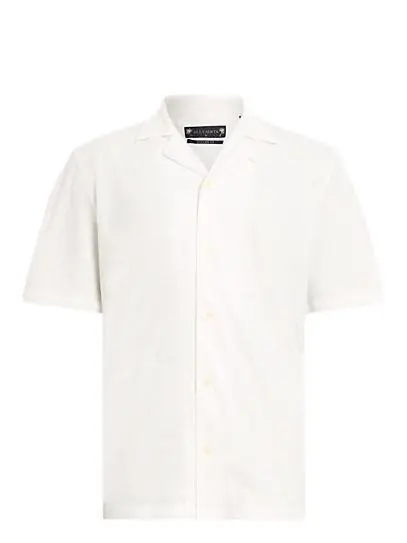ALLSAINTS Robson Notched-collar Cotton Shirt - Off White
