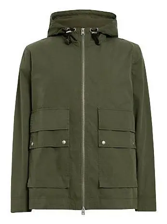 ALLSAINTS Morton Hooded Jacket - Khaki Green