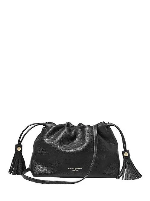 ASPINAL OF LONDON Hudson Leather Cross-body Bag - Black