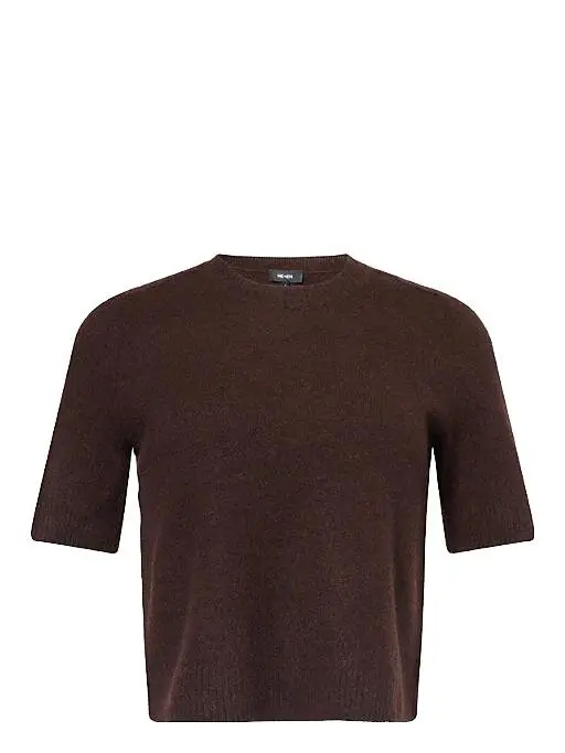 ME+EM Felted Merino-wool T-shirt - Warm Chocolate Melan