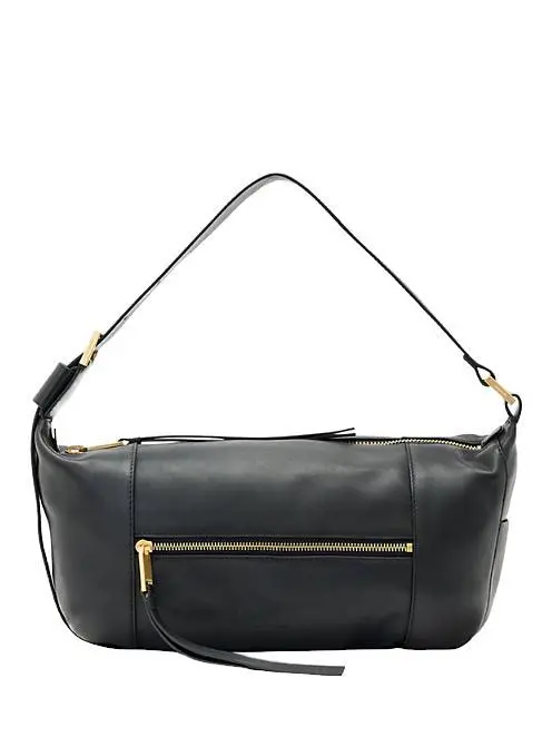 ALLSAINTS Vega Leather Shoulder Bag - Black