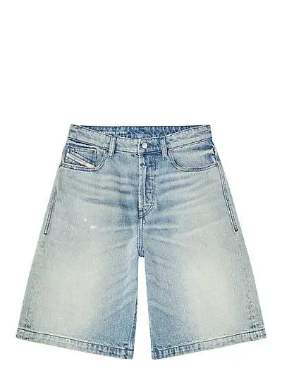 DIESEL Wide-leg Denim Shorts - 01