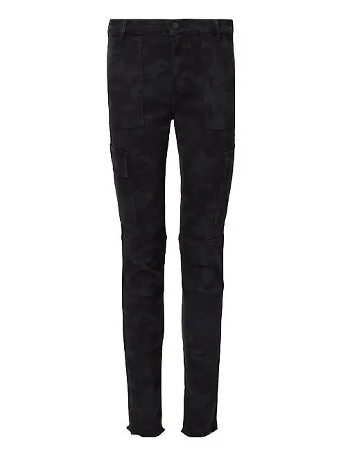 ALLSAINTS Duran Camo Skinny-leg Stretch-denim Jeans - Camo Black