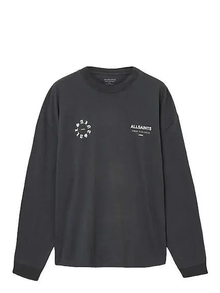 ALLSAINTS Kindred Logo-print Cotton T-shirt - Washed Black