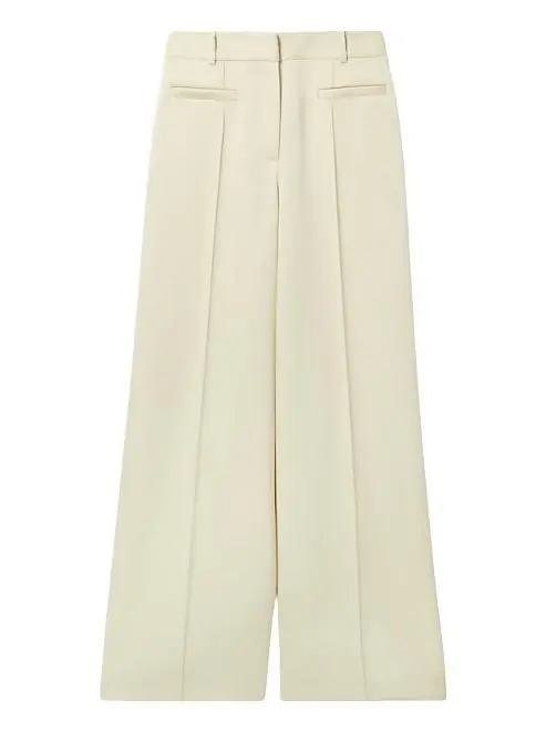 Claudie Pierlot Tailored Wide-leg Trousers - Ivory