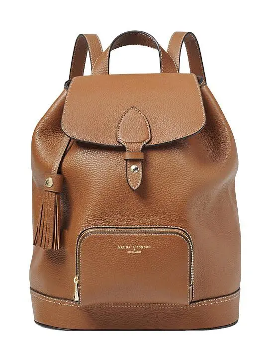 ASPINAL OF LONDON Leather Backpack - Tan