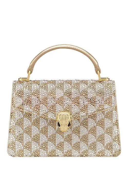 BVLGARI Serpenti Forever Top-handle Bag - Silver