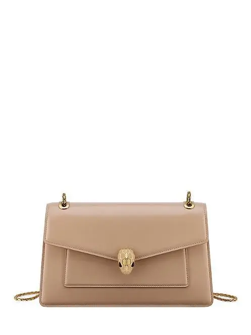 BVLGARI Serpenti Forever Shoulder Bag - Beige