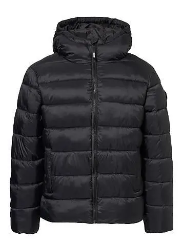 Trapstar Brand-patch Padded Shell Jacket - Black