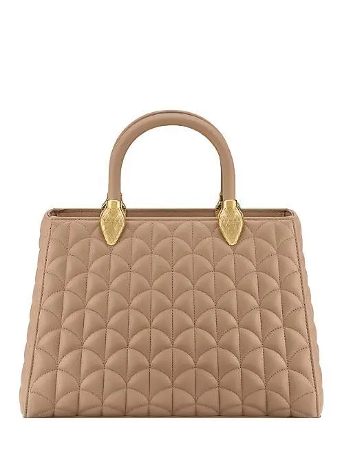 BVLGARI Serpentine Day Duo Top-handle Bag - Beige