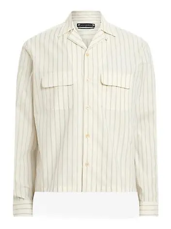 ALLSAINTS Stanley Striped Long-sleeve Cotton Shirt - Soap White