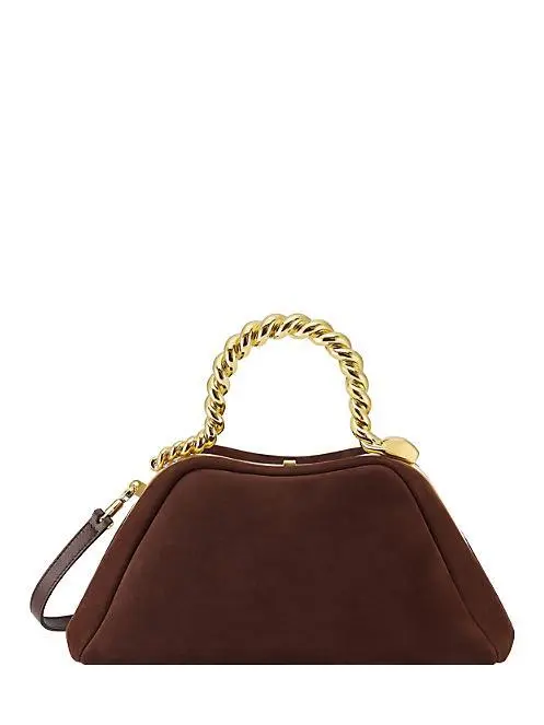 BVLGARI Geraldine Guyot X Serpentine Mini Top Handle Bag - Brown
