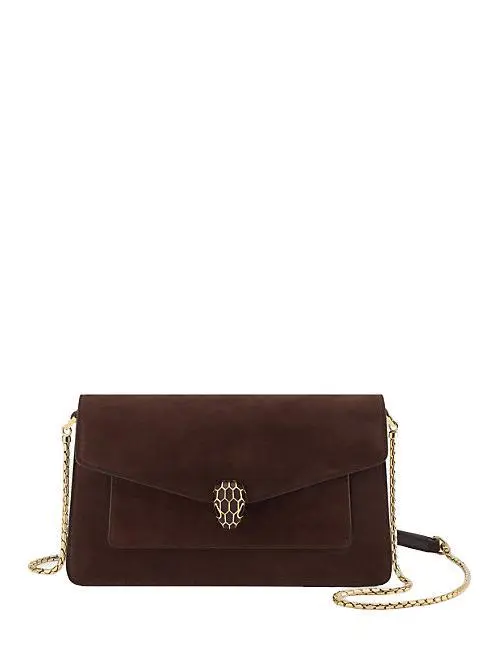BVLGARI Serpenti Forever Small Shoulder Bag - Brown