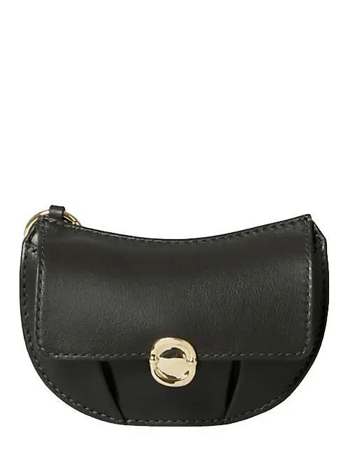 Claudie Pierlot Smooth Leather Clutch Bag - Black