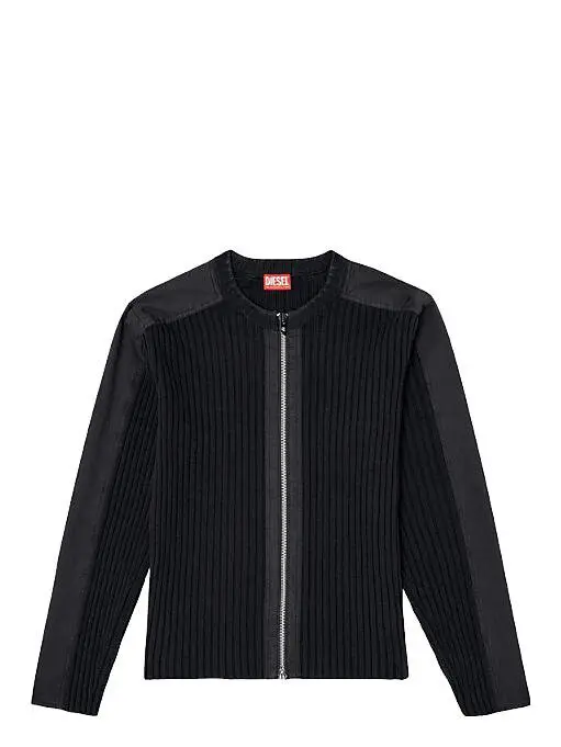 Diesel Cotton-knit Zip-up Cardigan - 900
