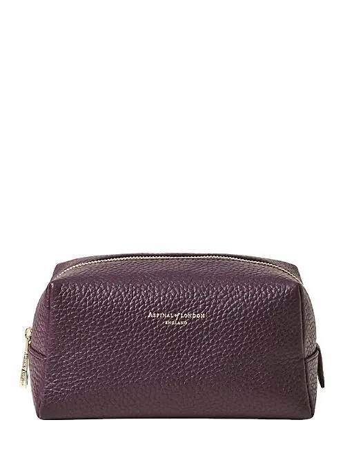 ASPINAL OF LONDON London Medium Leather Cosmetic Case - Fig