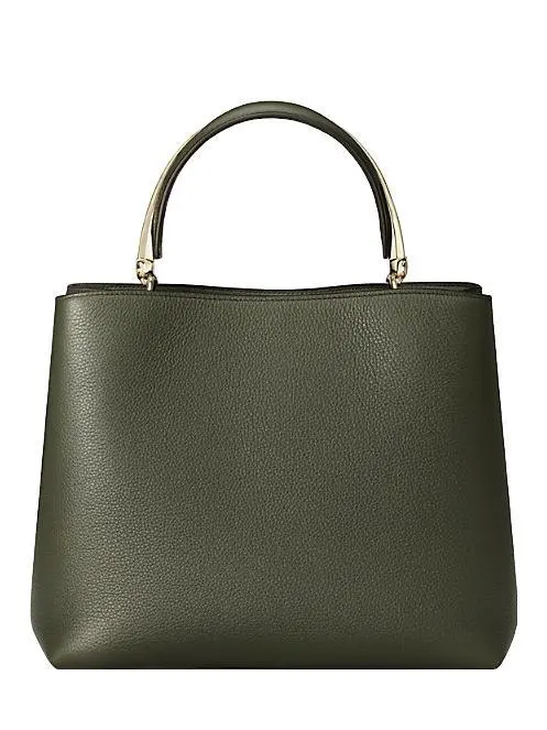 CARTIER Panthère De Medium Leather Top-handle Bag - Green
