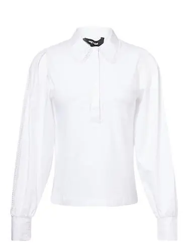 ME+EM Classic-collar Scalloped Cotton Shirt - Fresh White