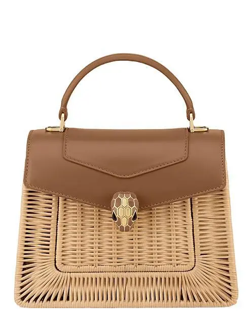 BVLGARI Serpenti Forever Top-handle Bag - Brown