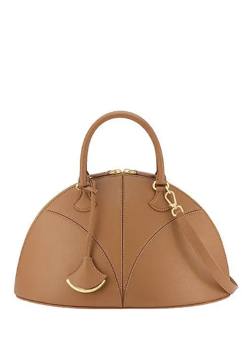 BVLGARI Divas' Dream Marquise Medium Leather Top Handle Bag - Brown