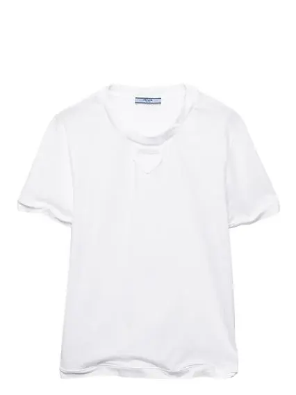 Prada Cotton-jersey T-shirt - White