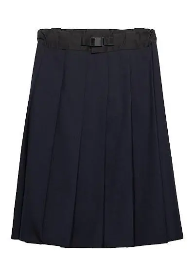 Prada Wool Midi Skirt - Blue