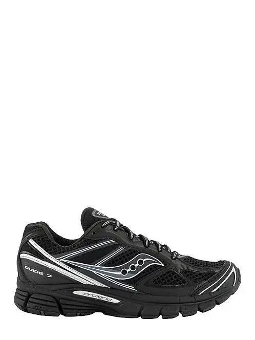 Saucony Progrid Guide Woven Trainers - Black Silver