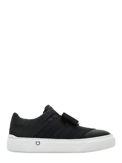 FERRAGAMO Slip-on Sneaker With Bow Detail - Black