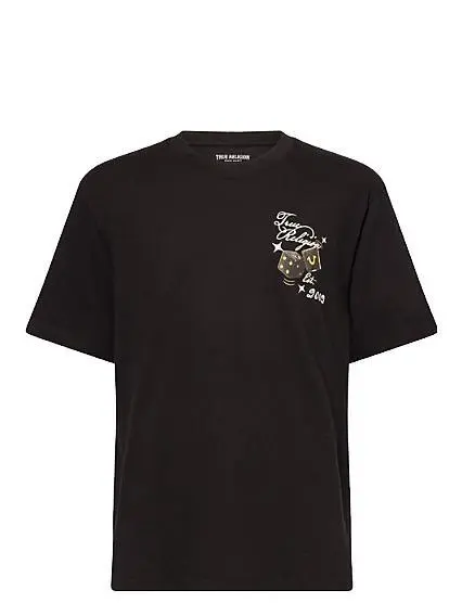 True Religion Graphic-print Short-sleeve Cotton T-shirt - Jet Black