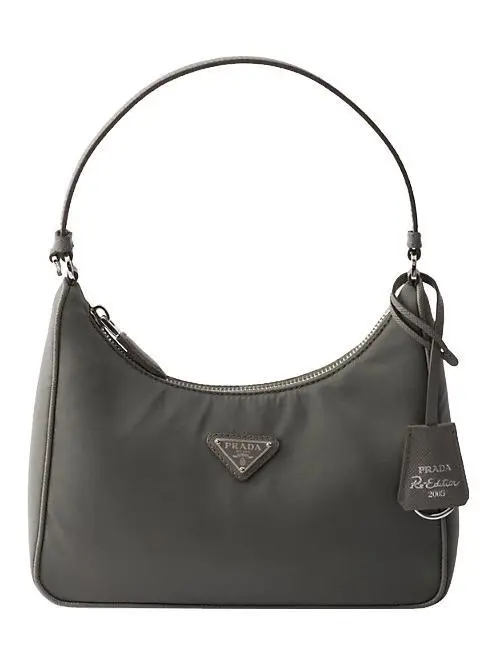 Prada Mini Re-edition 2005 Re-nylon Shoulder Bag - Grey