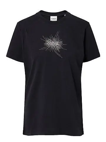 Isabel Marant Zoeline Embroidered T-shirt - Black