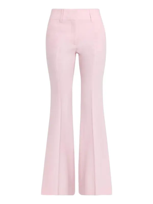Gabriela Hearst Rhein Herringbone Flare Pants - Blush