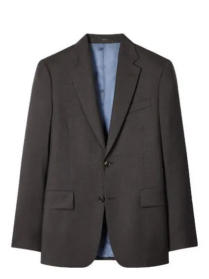 Paul Smith The Brierley Puppytooth Wool Blazer - Brown