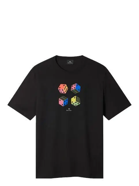 Paul Smith Casual-fit 'dice' T-shirt - Black