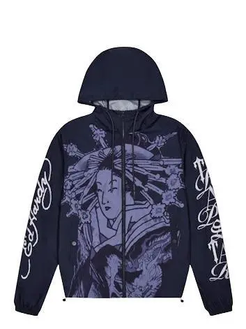 Trapstar X Ed Hardy Geisha Windbreaker - Purple
