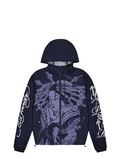 Trapstar X Ed Hardy Geisha Windbreaker - Purple