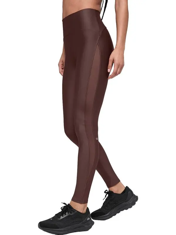 Alo Yoga Airlift High-waist Mesh Infatuation Legging - Brownstone