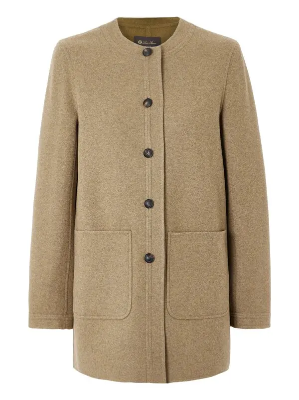Loro Piana Kiri Cashmere-blend Coat - Green
