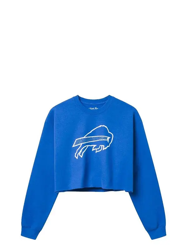 Junk Food Clothing Nfl Buffalo Bills Crop Fleece - Royal
