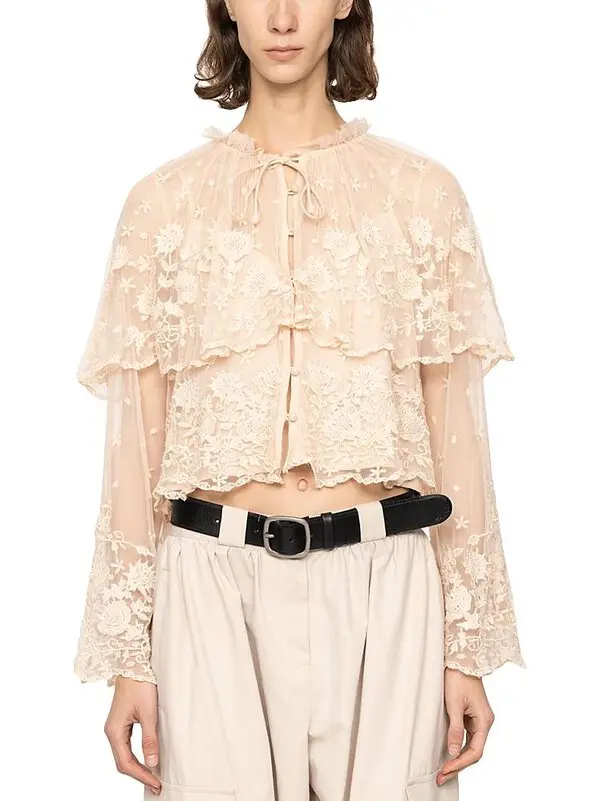 Sea Bronte Embellished Top - Blush