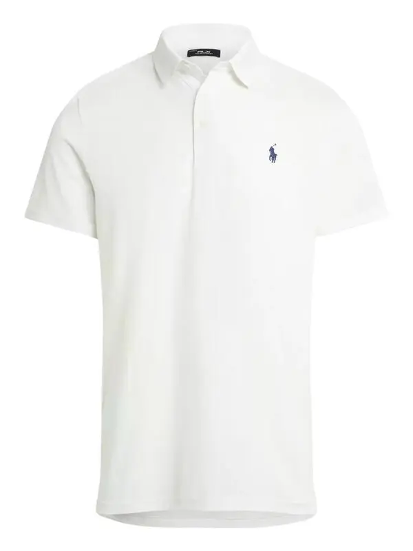 Rlx Ralph Lauren Logo-embroidered Polo Shirt - Neutrals