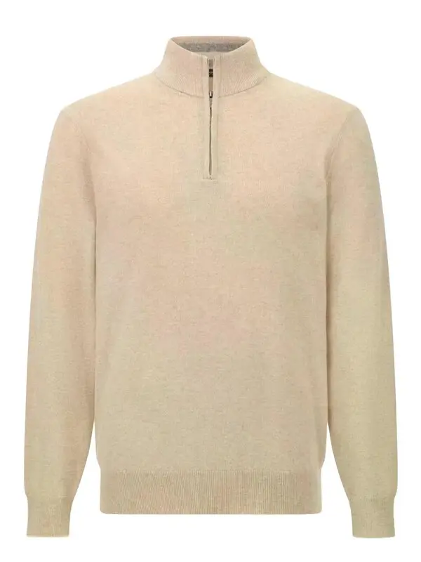 Boggi Milano Half-zip Pullover - Neutrals