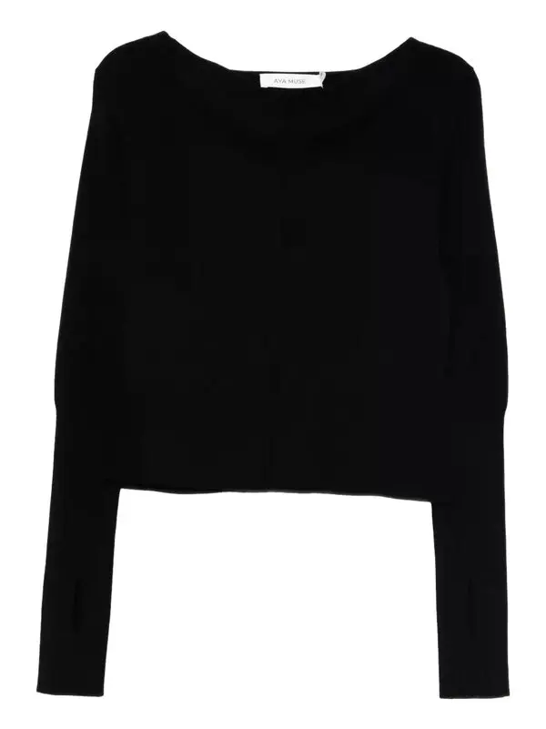 AYA MUSE Long-sleeve Jumper - Black