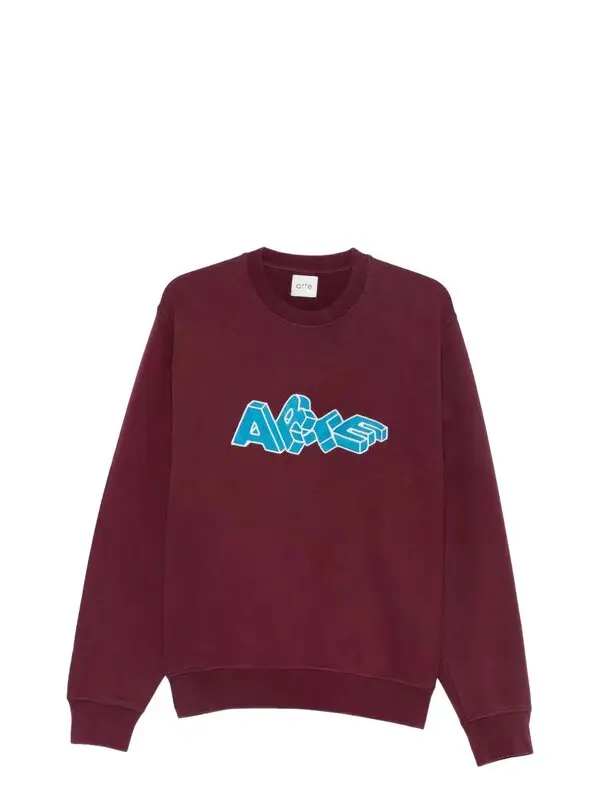 ARTE ANTWERP Logo-embroidered Sweatshirt - Red